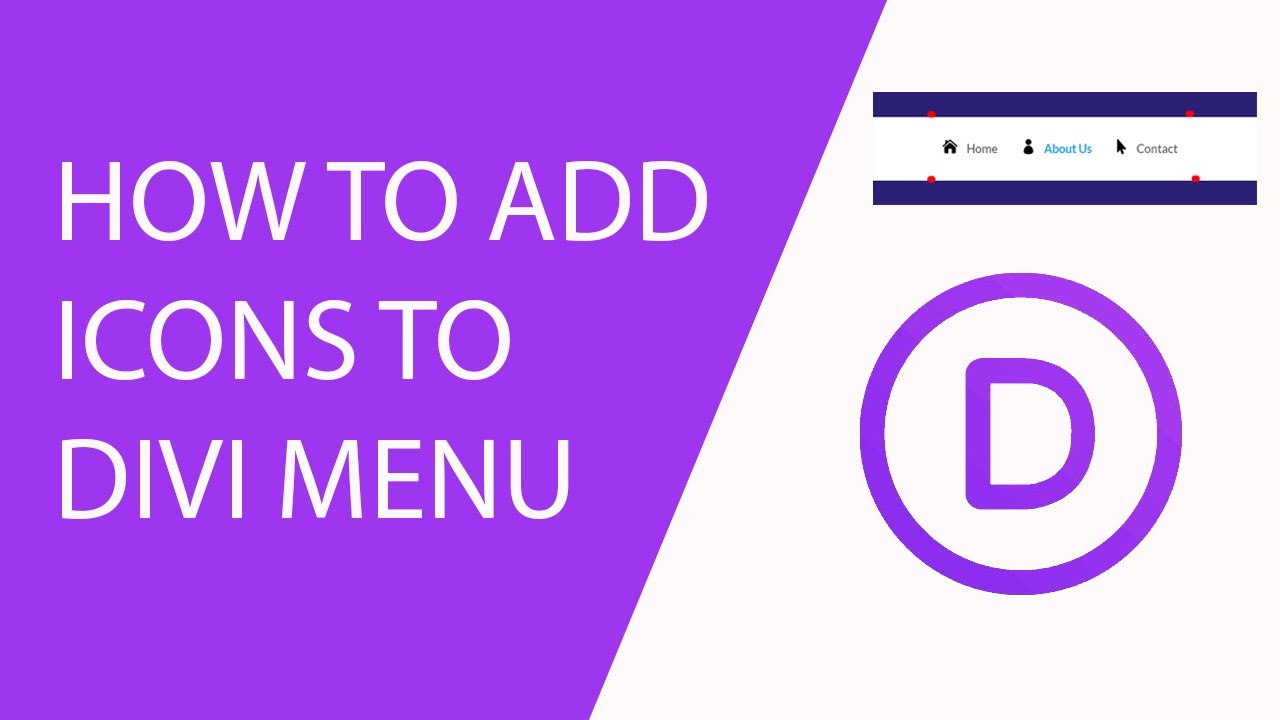 How to Add Icons to your Divi Menu - YouTube