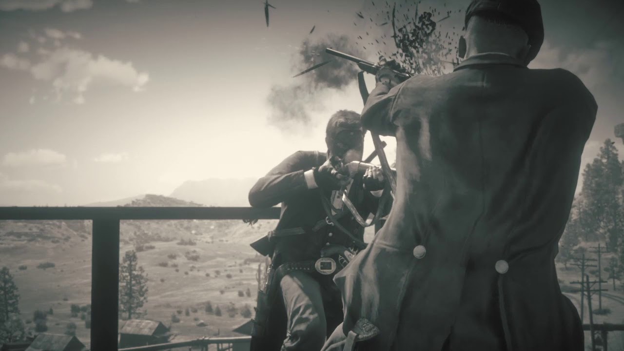 Red Dead Redemption 2 Heartland Oil Fields Tower Shootout - YouTube