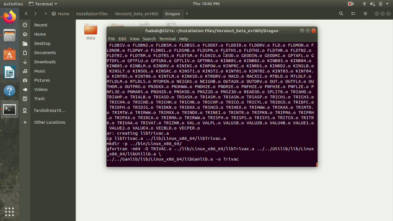 How to install Version 5 Dragon (Deterministic nuclear code) on Ubuntu ...