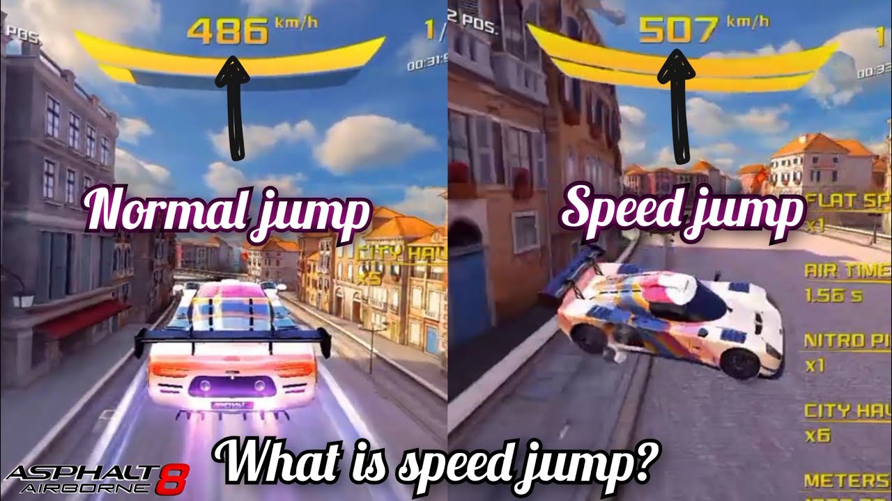 Asphalt 8 | what is speed jump😳. Benefits of speed jump - YouTube