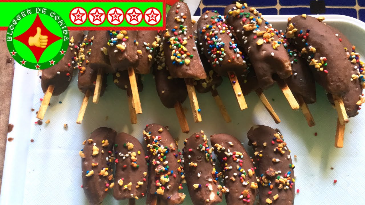 Como hacer chocobananos salvadoreños - YouTube