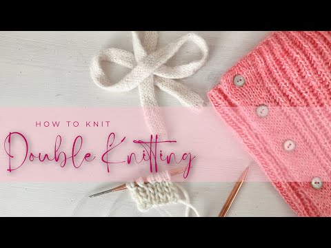 How To Knit DOUBLE KNITTING!