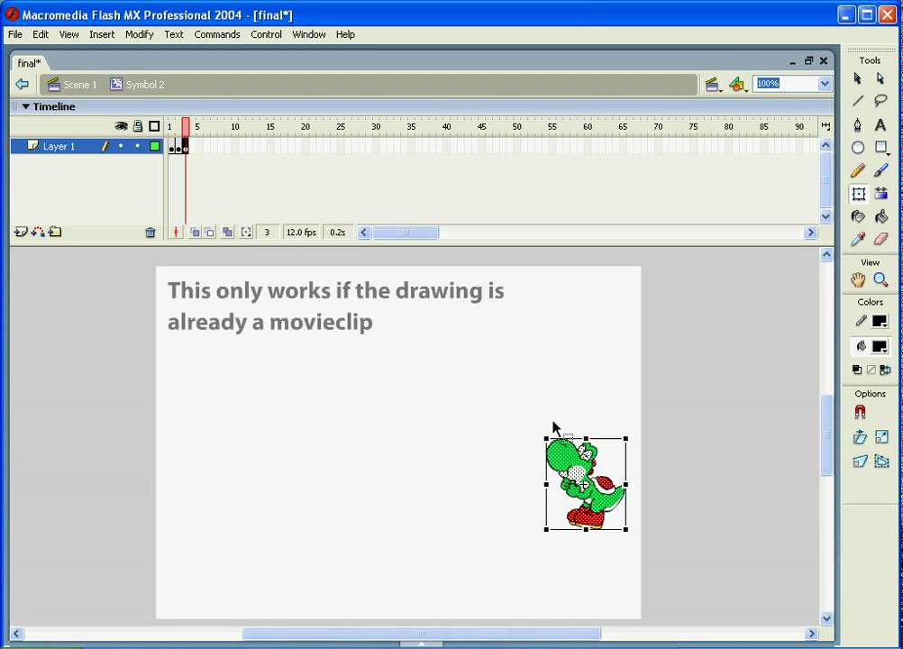 Flash MX - Animating Movieclips tutorial - YouTube