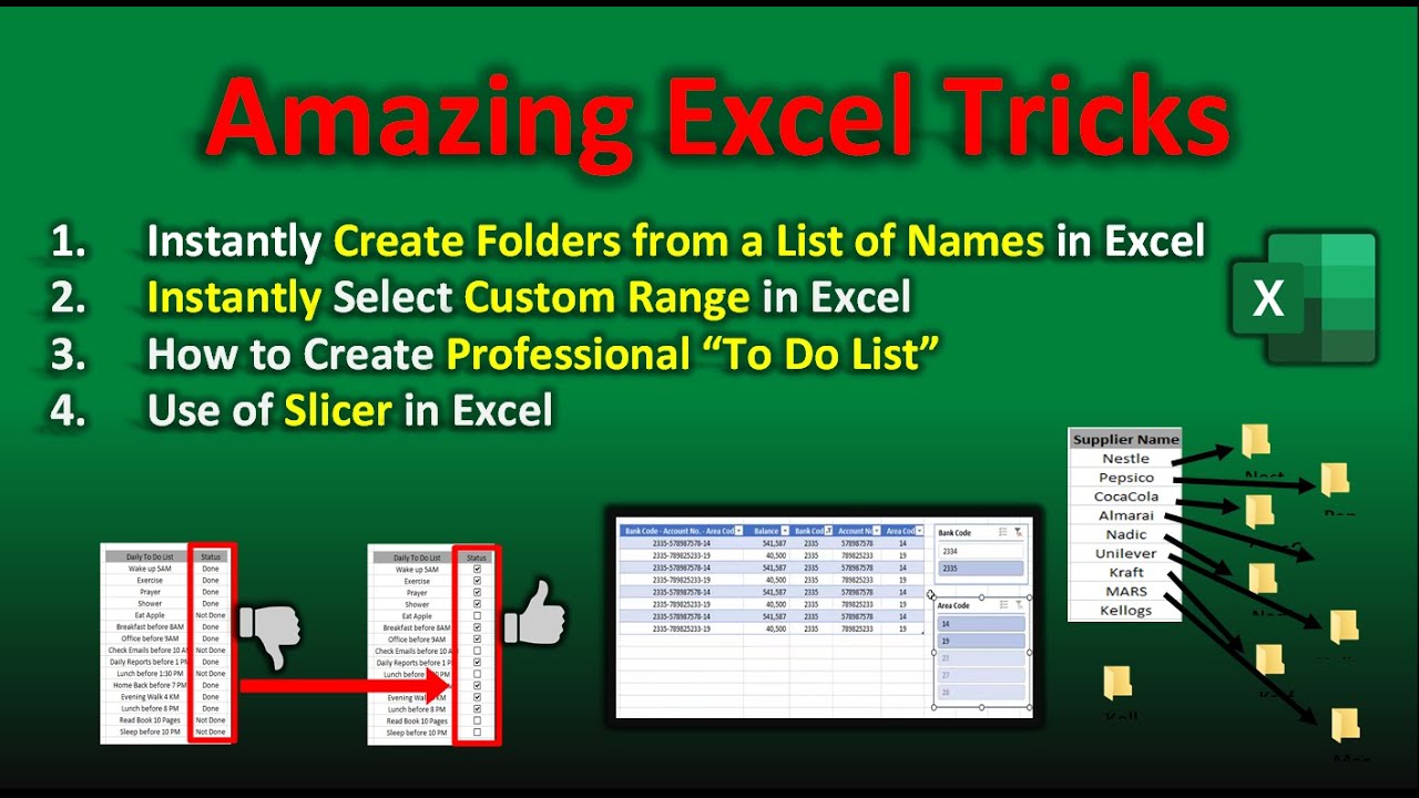 Amazing Excel Tricks | Microsoft Excel | Must Watch Excel Tutorial in ...