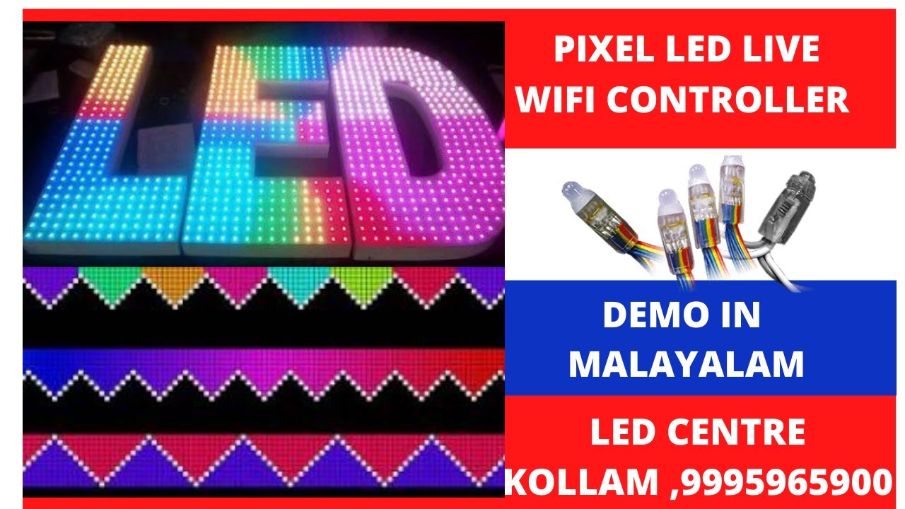 DIY - PIXEL LED LIVE WIFI CONTROLLER- WLED AND ESP8266 - YouTube