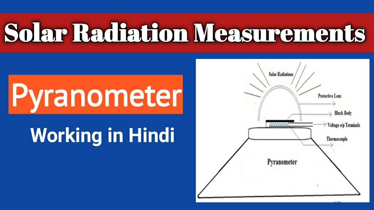 Solar Radiation Measurements using pyranometer in Hindi || Pyranometer ...