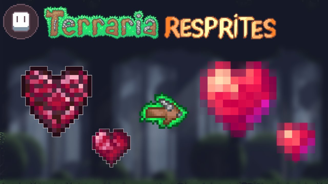 Terraria Resprites #34 | Life Crystal - YouTube