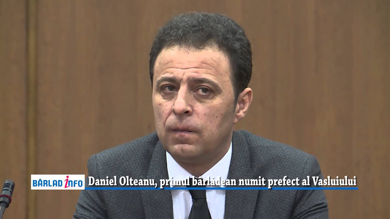Daniel Olteanu, noul prefect al judeţului Vaslui - YouTube