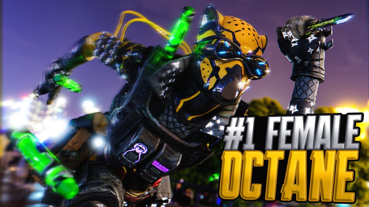 #1 FEMALE OCTANE ON CONTROLLER [APEX LEGENDS] - YouTube