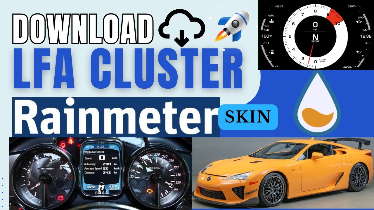 📌 How to Download, Install & Review LFA-Cluster Rainmeter Skin! 🔥 ...