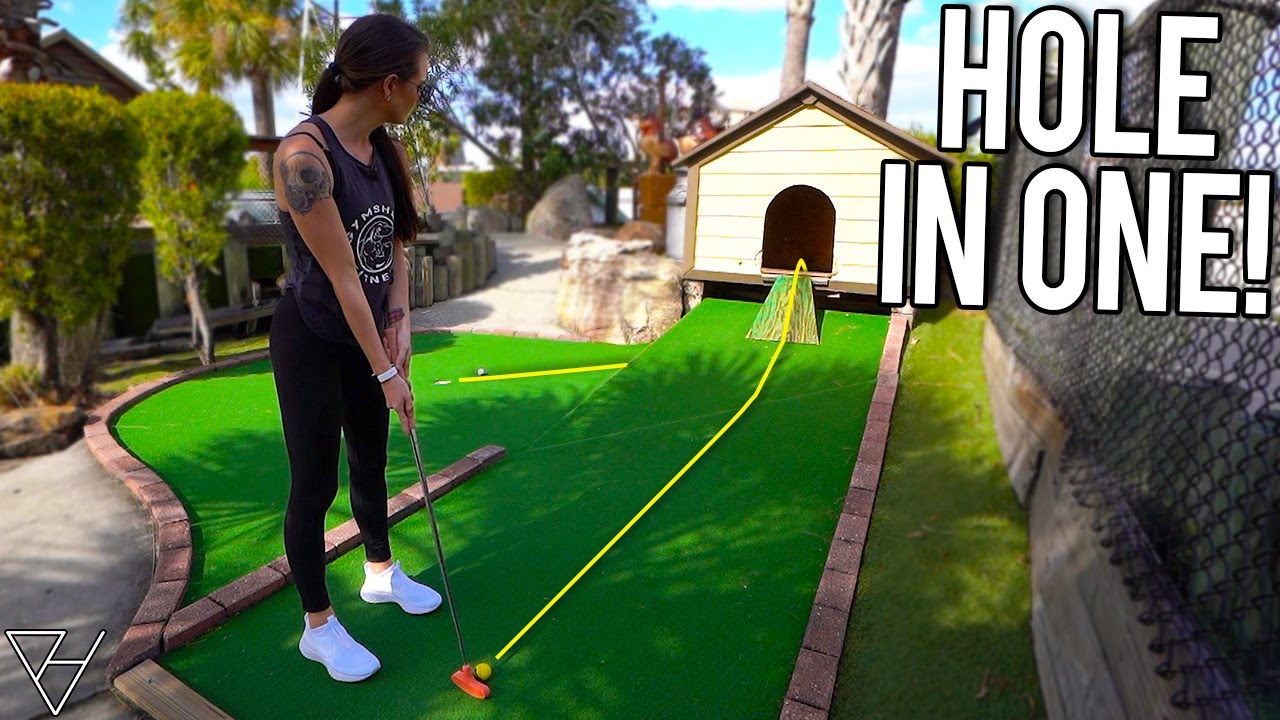 Lucky Mini Golf Hole In One and Awesome One of a Kind Holes! - YouTube