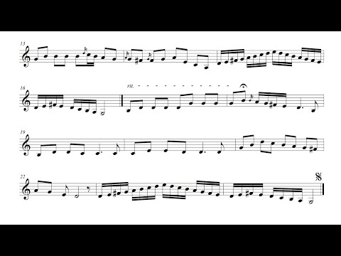 (Transcription) Reşat Aysu - Çargah Peşrev