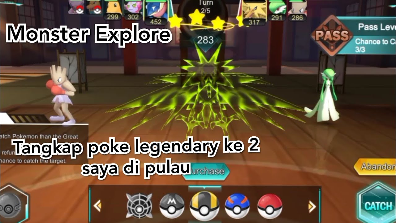 monster explore || pokemon legendary ke 2 yang saya tangkap di pulau ...