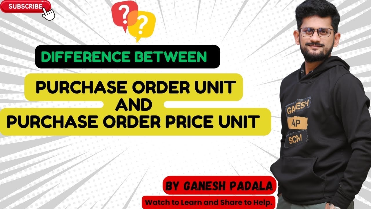 Difference between Purchase Order Unit and Purchase Order Price Unit in SAP S/4 HANA # ...