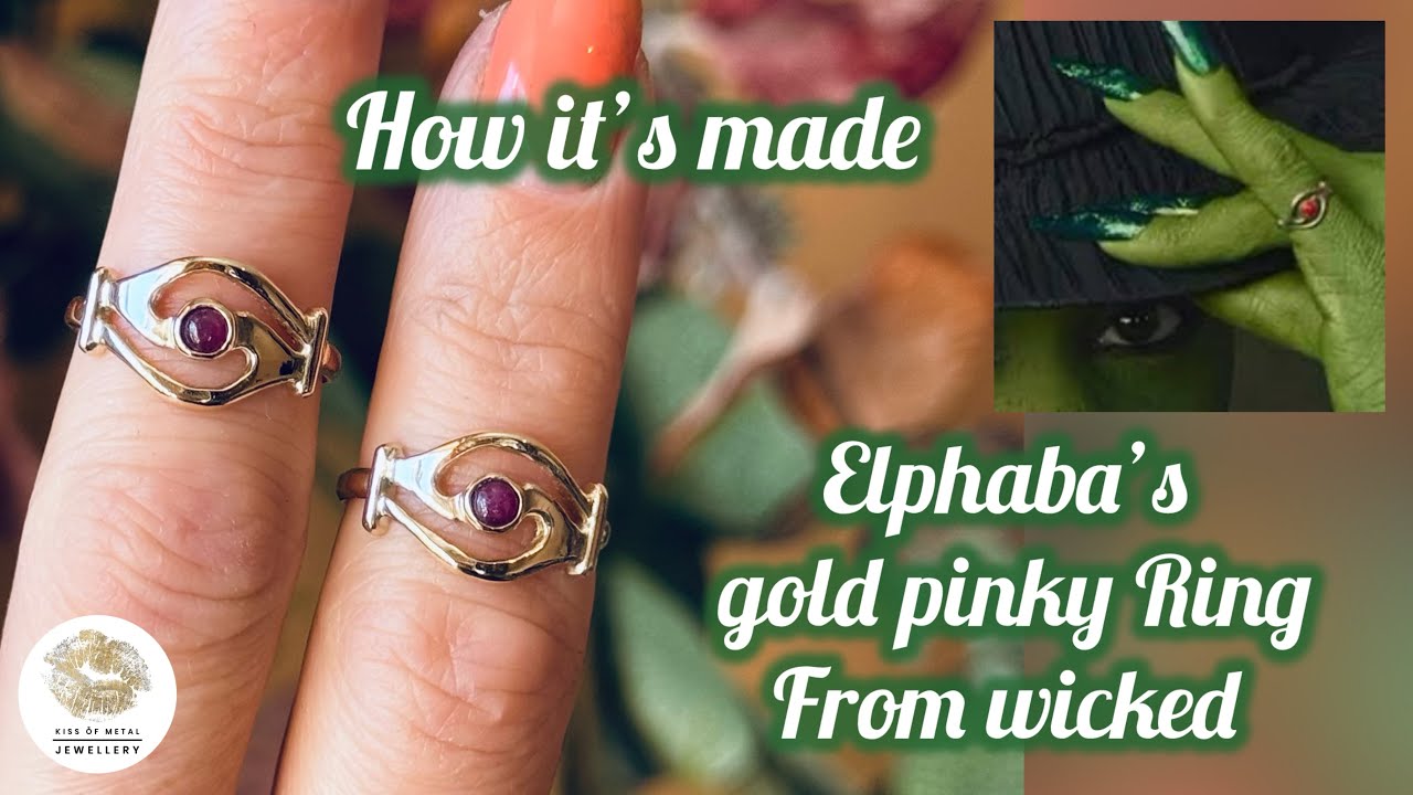 How it’s made | Elphaba’s gold pinky ring from wicked | Handmade ...