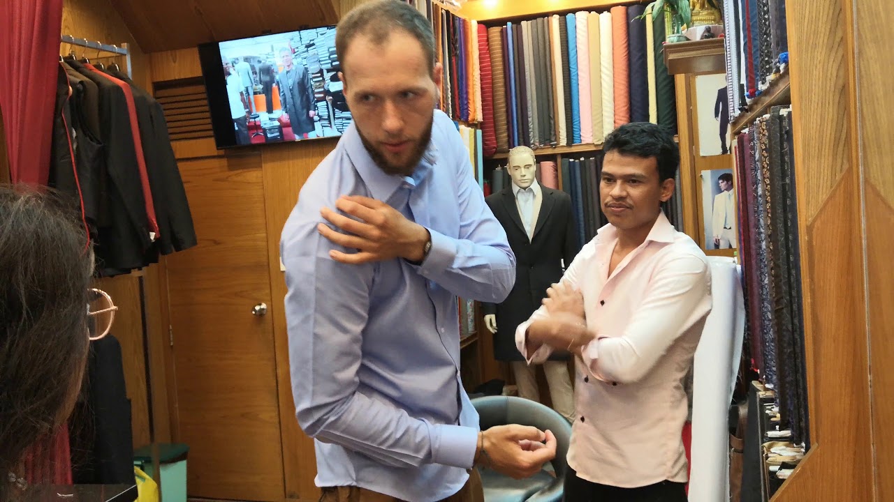 New Boston Tailor shop make suit, coat, pant and shirt at Khaosarn Road ...