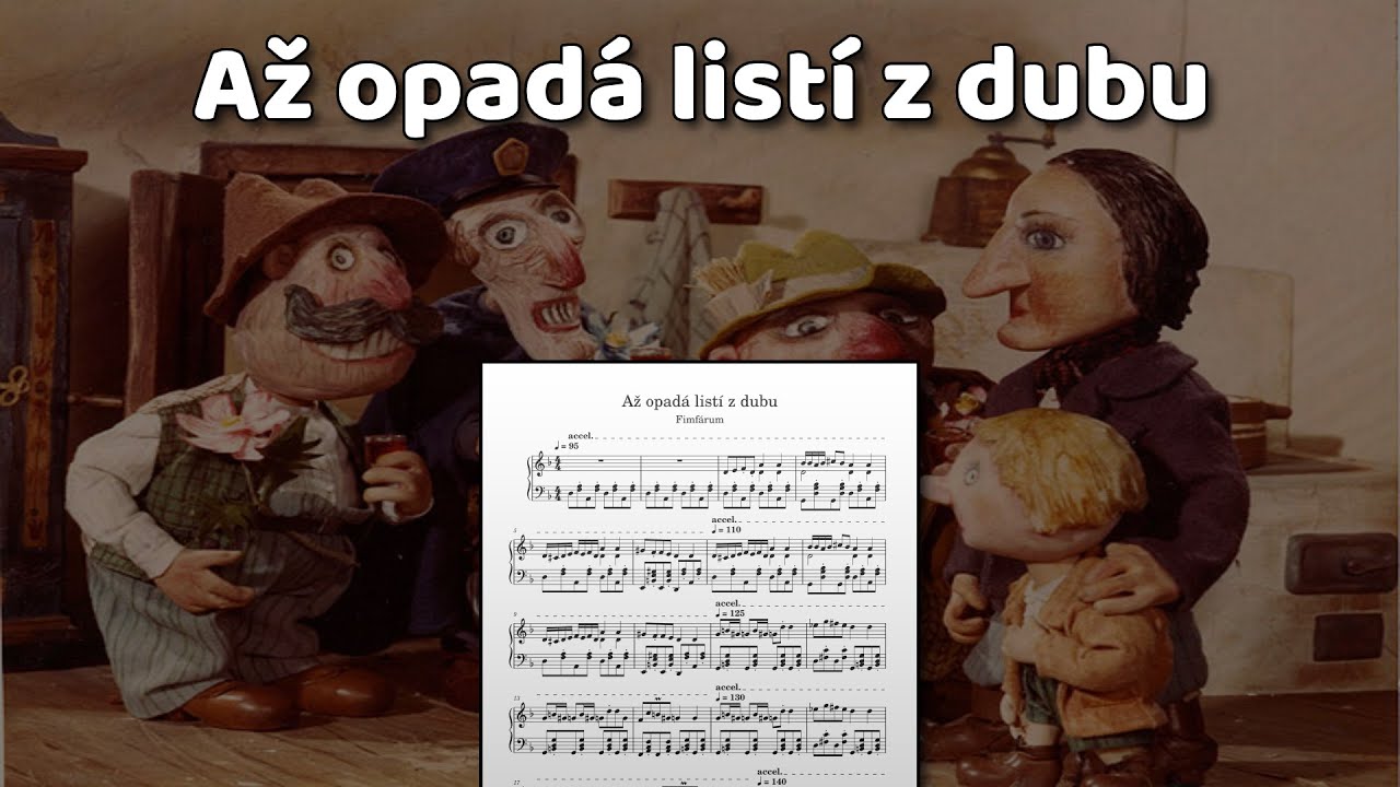 Až opadá listí z dubu | Fimfárum - Noty - YouTube