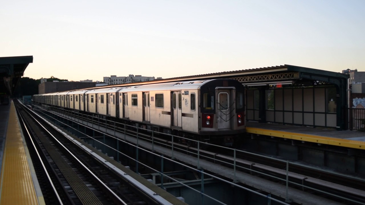 NIS R142 train skipping Sutter Avenue-Rutland Road - YouTube