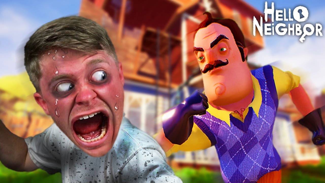 Escaping CRAZY Neighbors House After Being Locked in His PRISON | Hello ...
