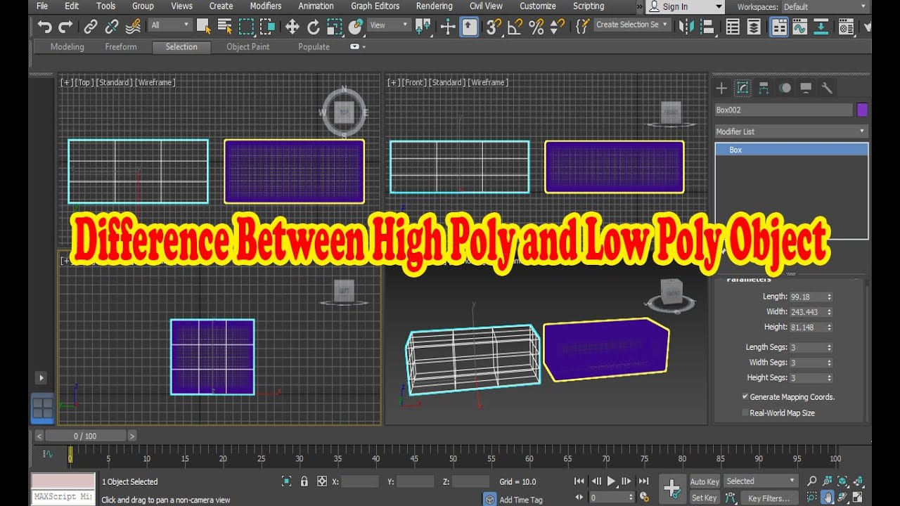 What is the High ploy and Low poly Object | Difference between high ...