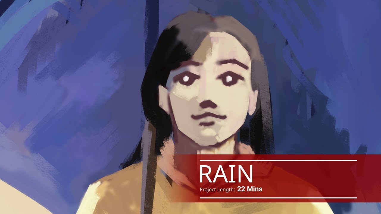 Rain - Krita Timelapse - YouTube