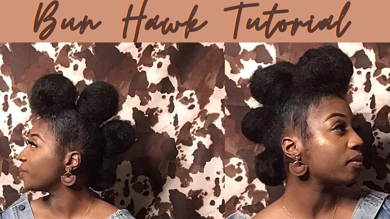BUN HAWK TUTORIAL | Tashara Parker Inspired | HOW TO - YouTube