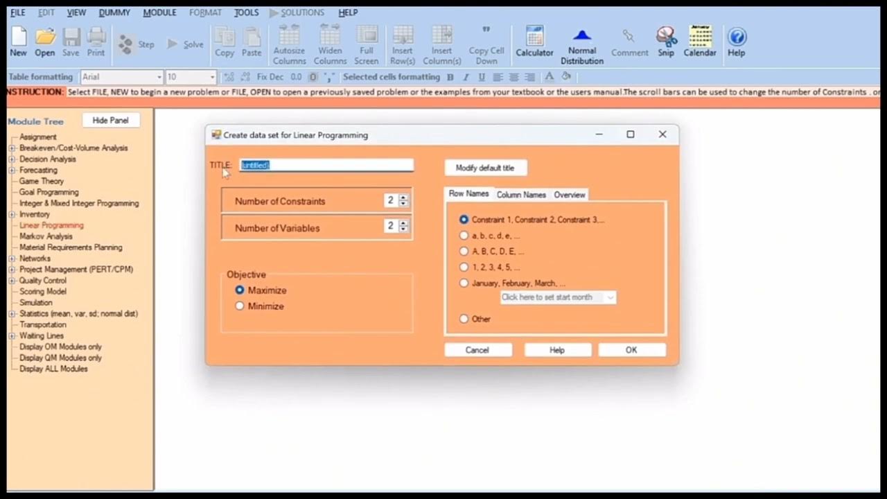 soal 8 modul linear programming - YouTube