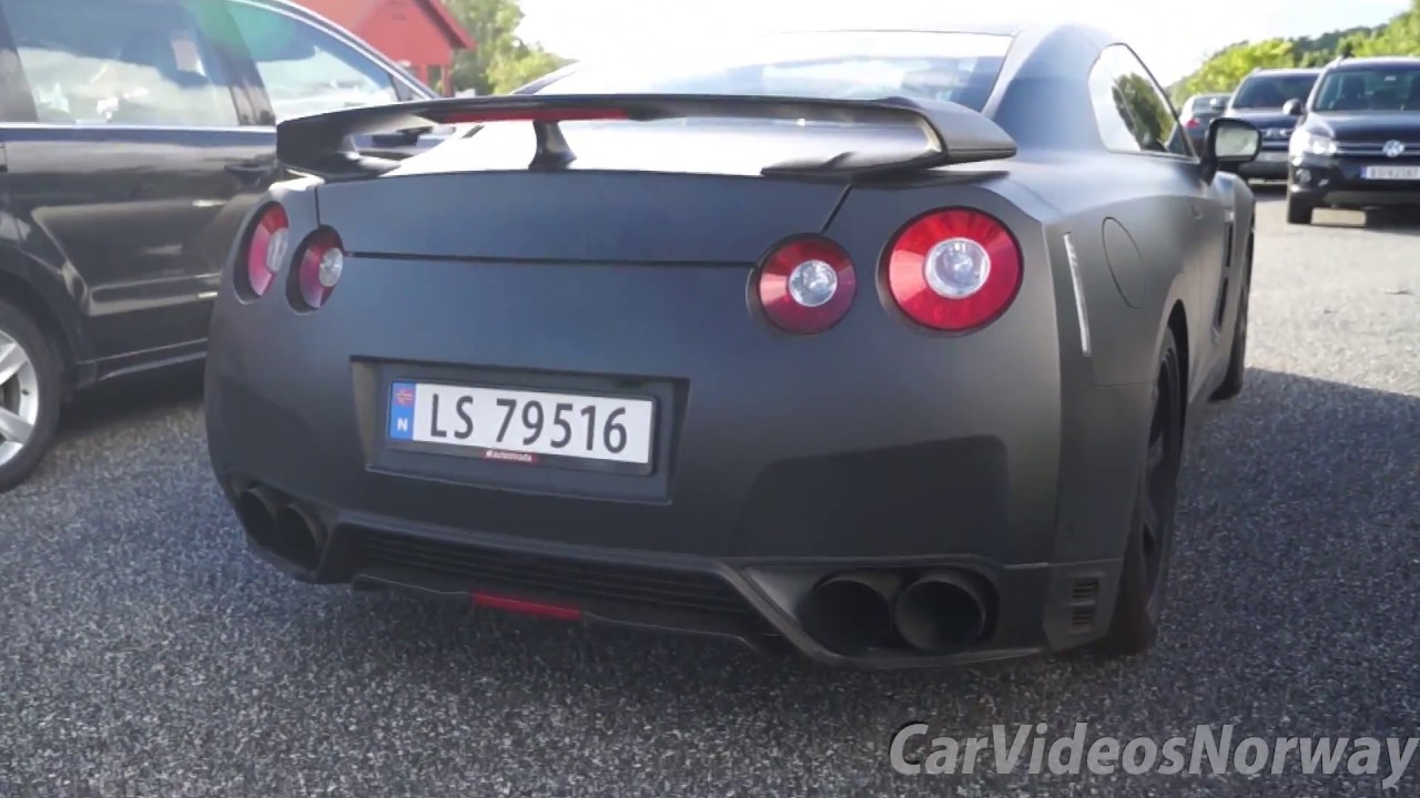 Nissan GTR - MATTE BLACK - Details - YouTube