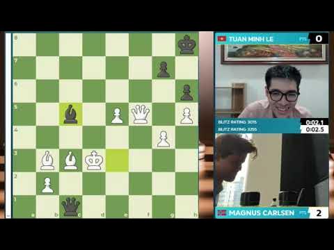 PAWN SAC!! Magnus Carlsen vs Tuan Minh Le || Speed Chess Championship 2024 - R3 - YouTube
