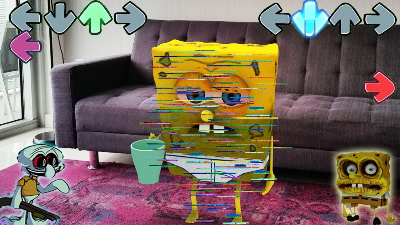 Sponge BOB Daily life Gameplay VS Playground Animation FNF MOD - YouTube