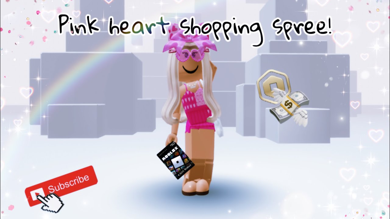 Pink Heart Robux Shopping Spree!! - YouTube