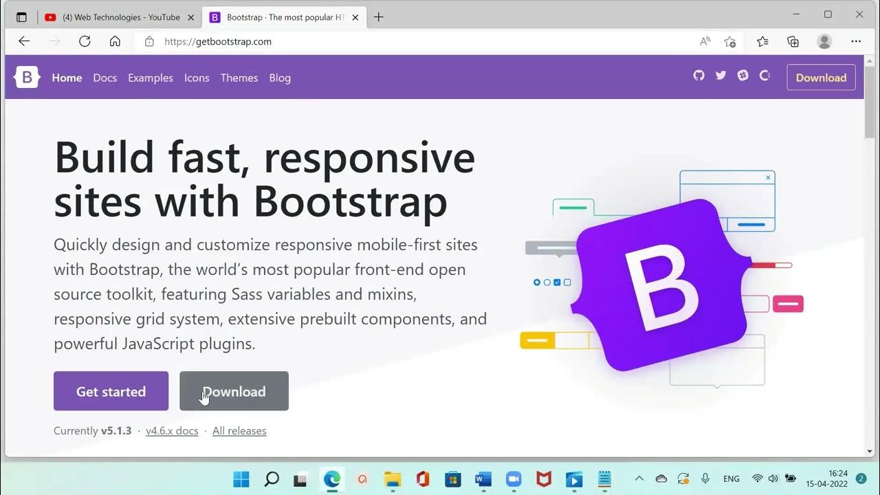 wt # 26 | Bootstrap Introduction | Container | Container-fluid - YouTube