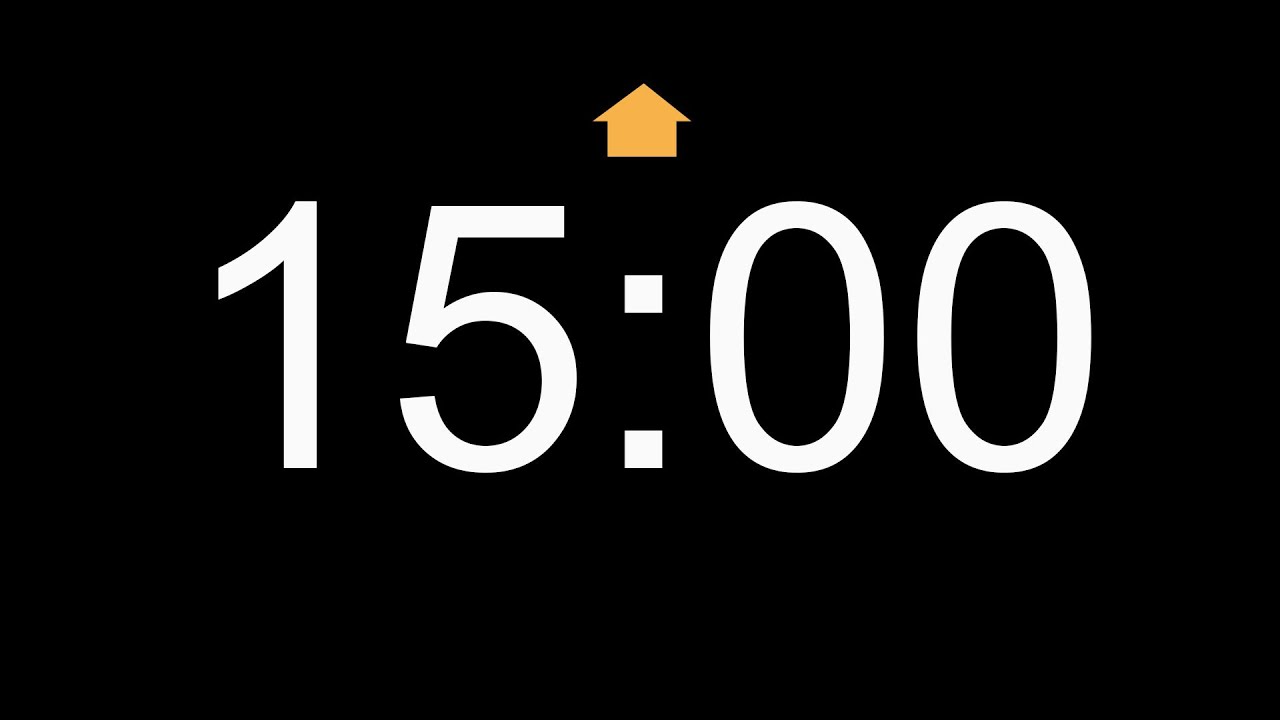 15 Minutes Count Up Timer 00:00 to 14:59 (900 Seconds) #4k - YouTube