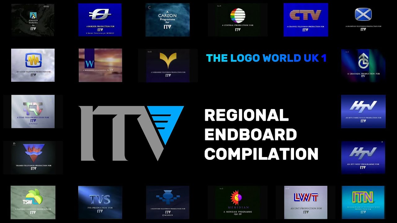 ITV Regional Endboard Compilation (1990s) - YouTube