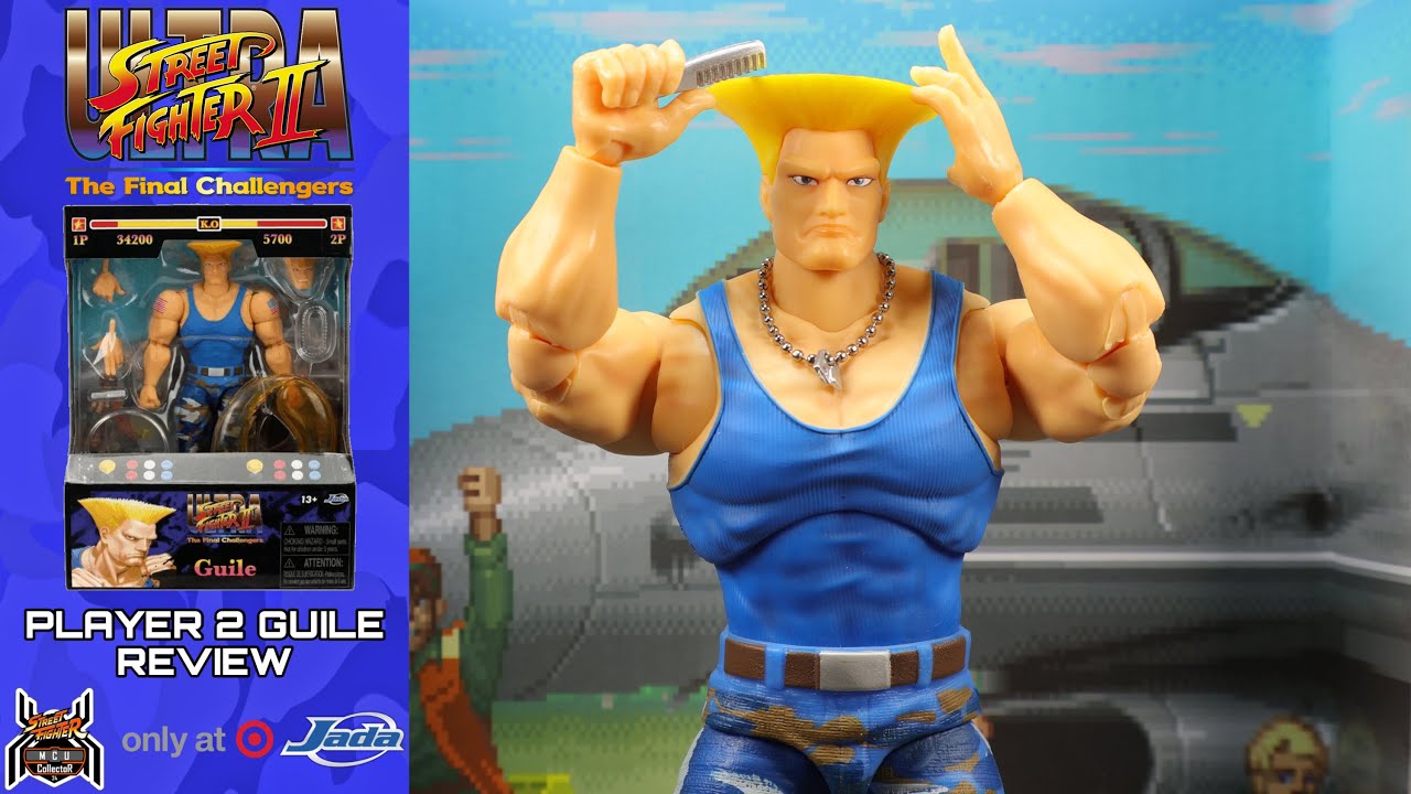 Jada Toys Ultra Street Fighter 2 GUILE P2 Player 2 Blue Target ...