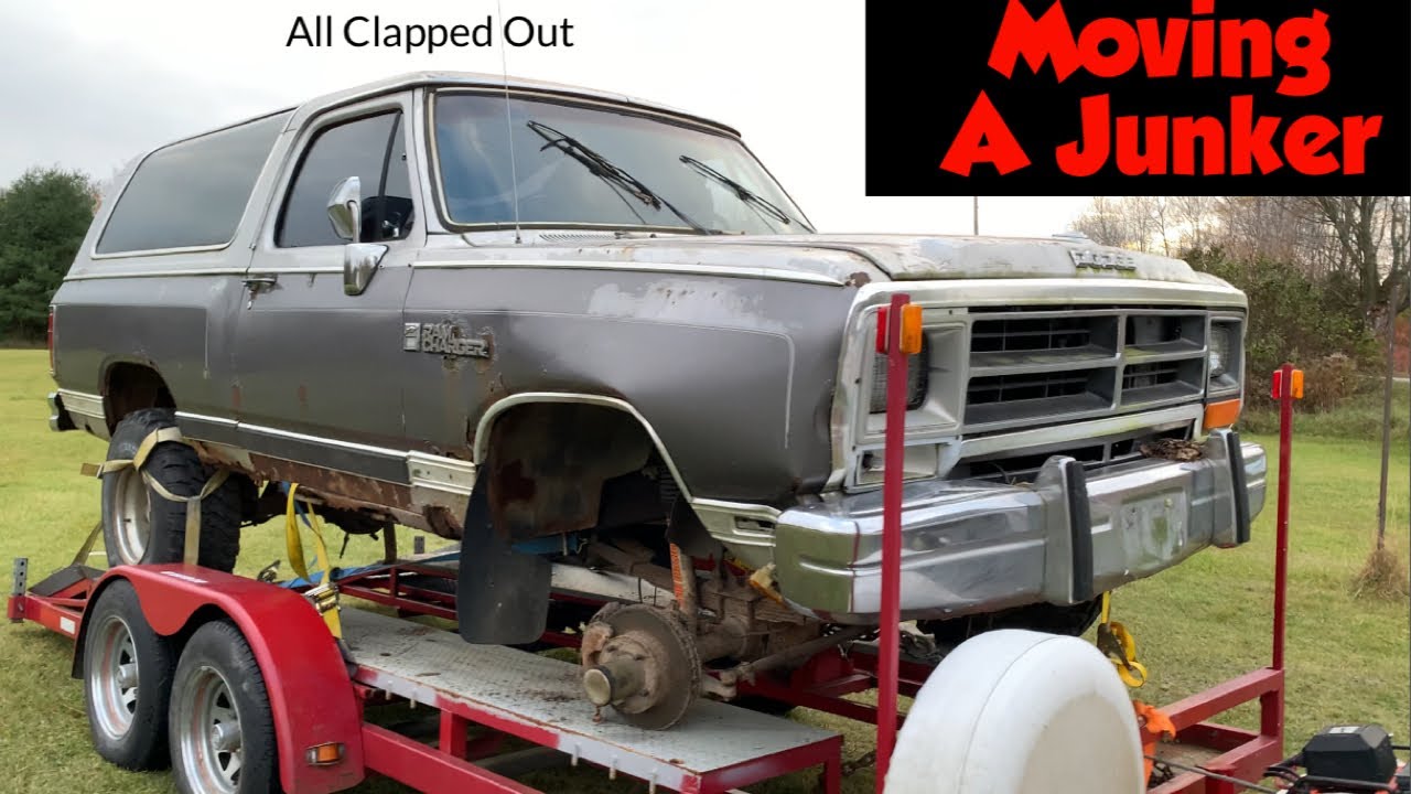 Hauling A Clapped Out Dodge Ram Charger - YouTube