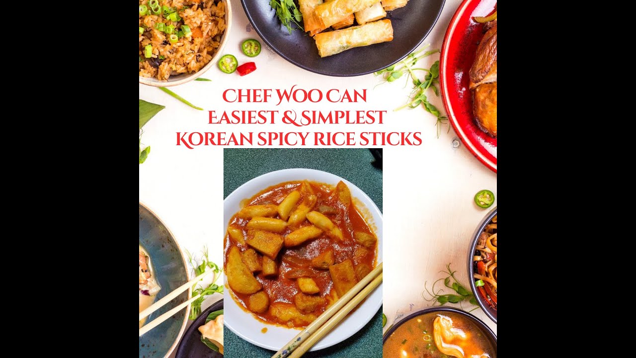 How to Make Korean Spicy Chewy Rice Cake Sticks - YouTube