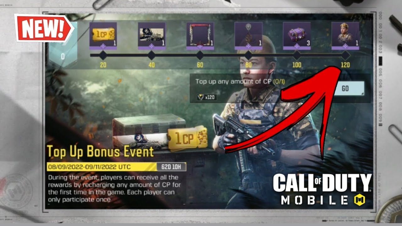 Top up Bonus Event CODM | Captain Park Ranger | Top up Bonus Event all ...