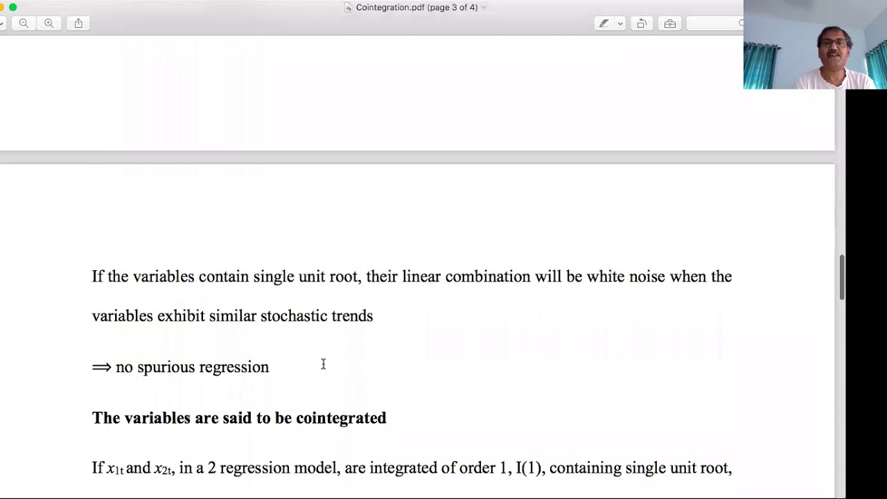 Concept of cointegration part II - YouTube