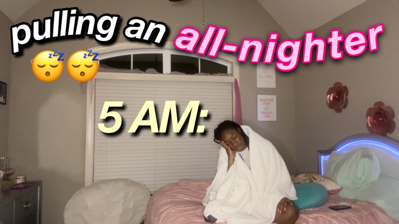 PULLING AN ALL-NIGHTER || sleep schedule = non existent 😵‍💫 *help ...