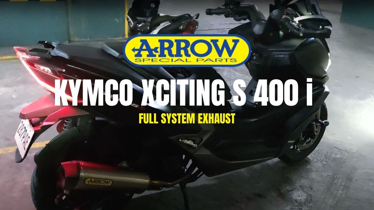 Kymco Xciting S 400i | Arrow Full System - YouTube