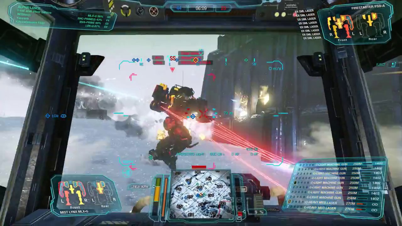 MIST LYNX gaming on MWO - YouTube