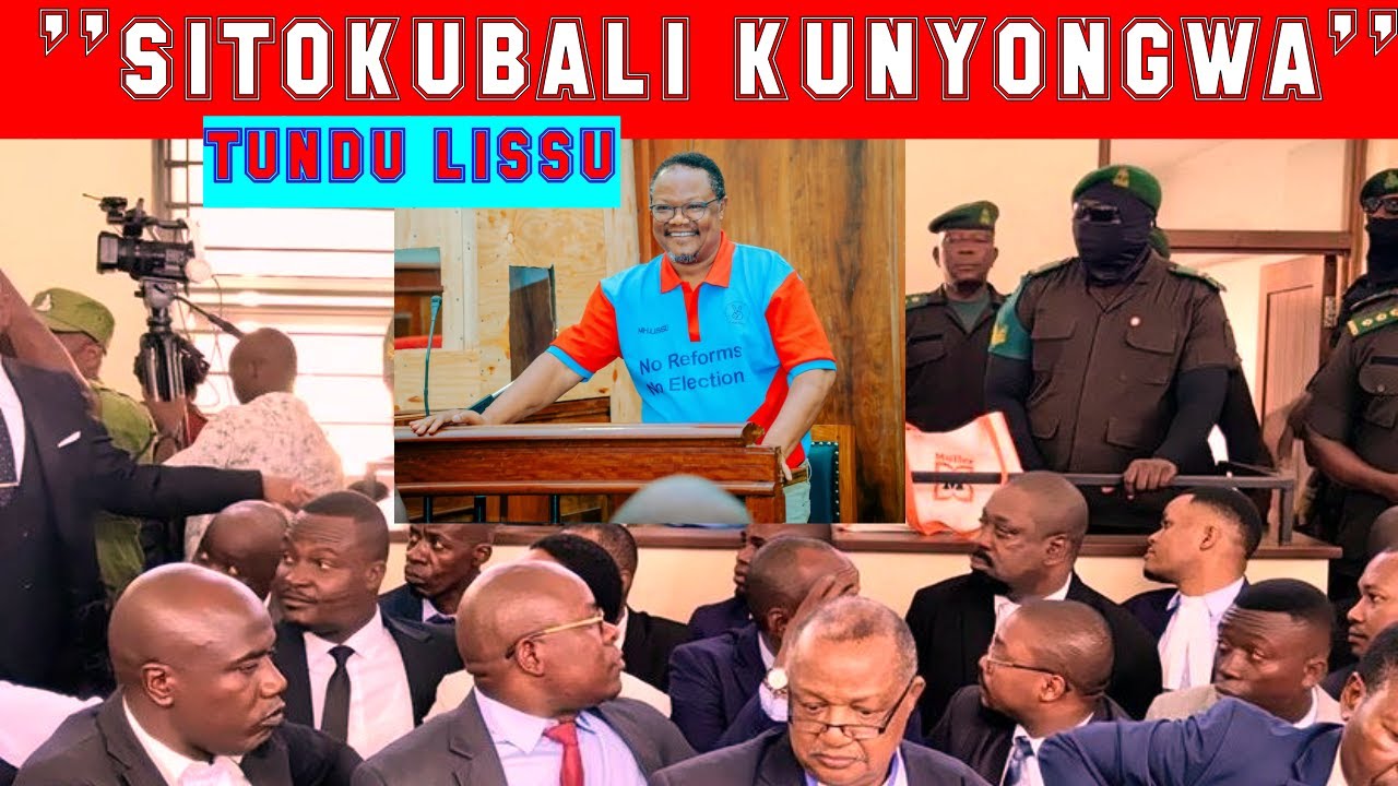 BREAKING NEWS- TUNDU LISSU MATATANI MAHAKANI KISUTU TANZANIA LEO. - YouTube