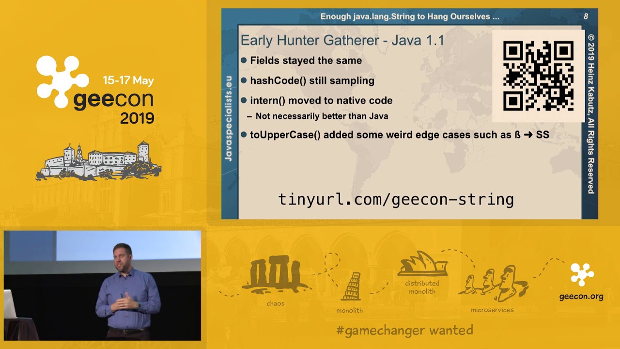 GeeCON 2019: Heinz Kabutz - Enough java.lang.String to Hang Ourselves ... - YouTube