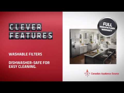 Frigidaire FHWC3660LS Chimney Wall Hood - YouTube