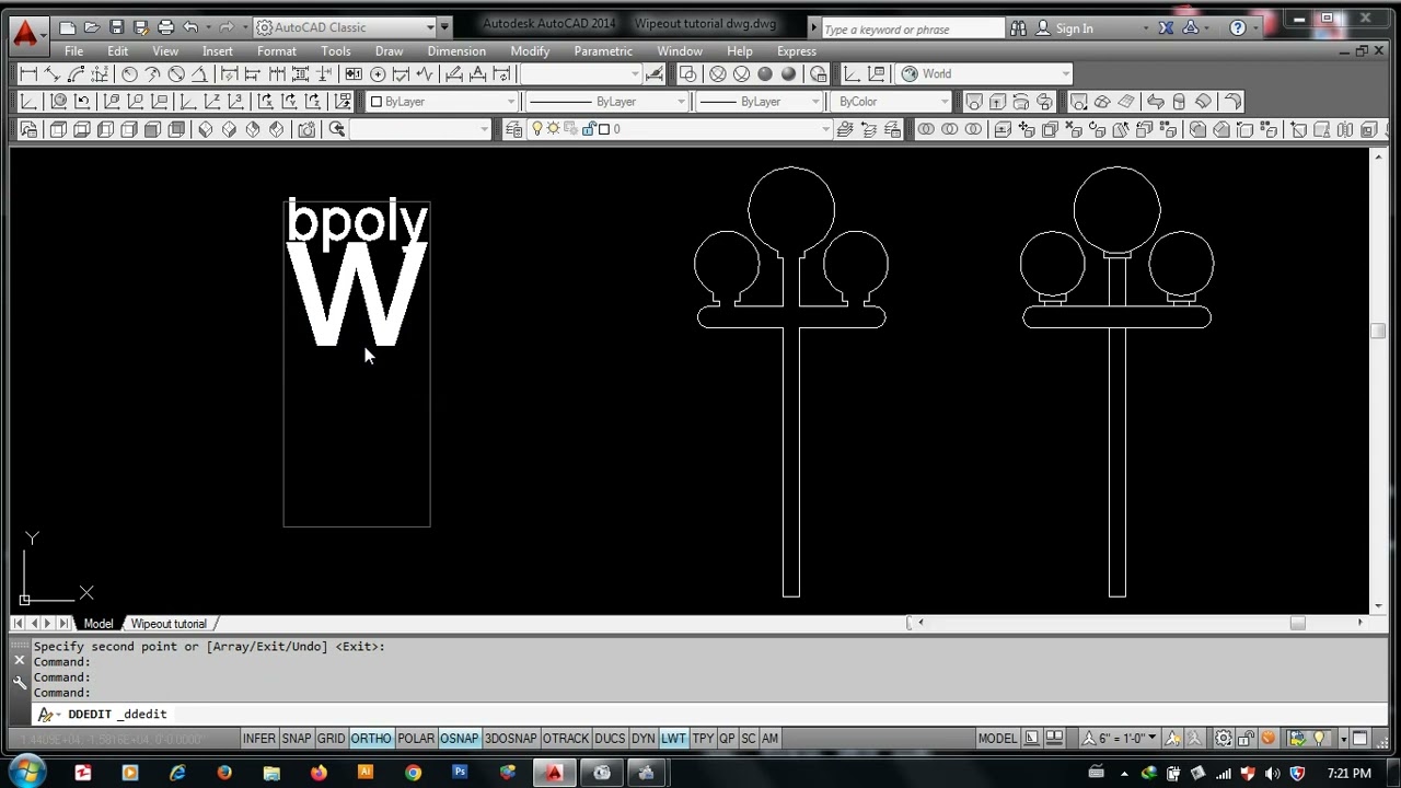 AutoCAD Curve Shape Wipeout Part2 YouTube AutoCAD Curve Shape Wipeout Part2 YouTube
