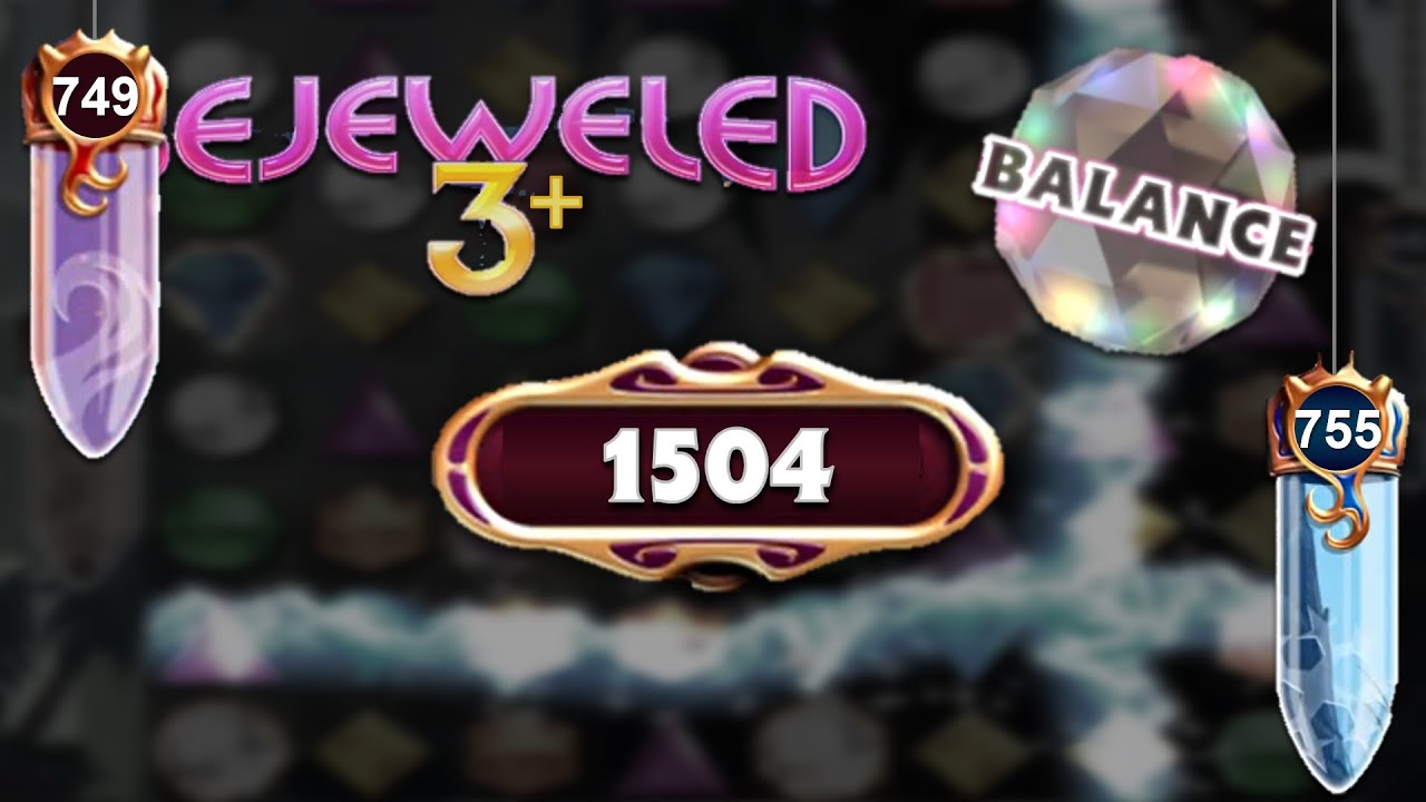 Bejeweled 3 Plus - Balance: 1,504 Gems (749-755) - YouTube