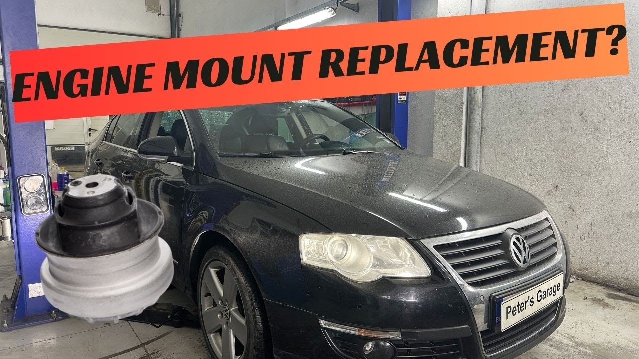 VW Passat 6 Transmission mount / Engine mount replacement - YouTube