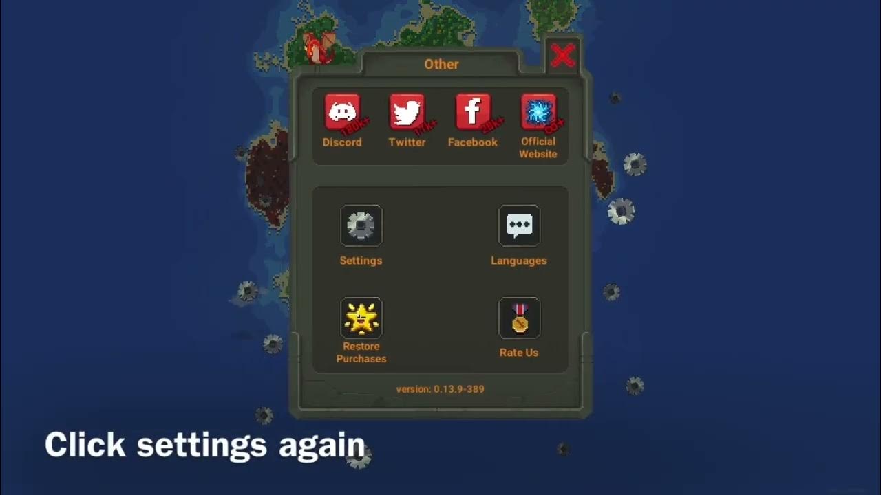 How to open debug menu in worldbox - YouTube