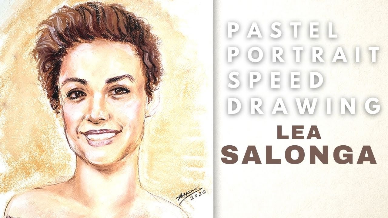 Who is Lea Salonga? Pastel Portrait Drawing - YouTube